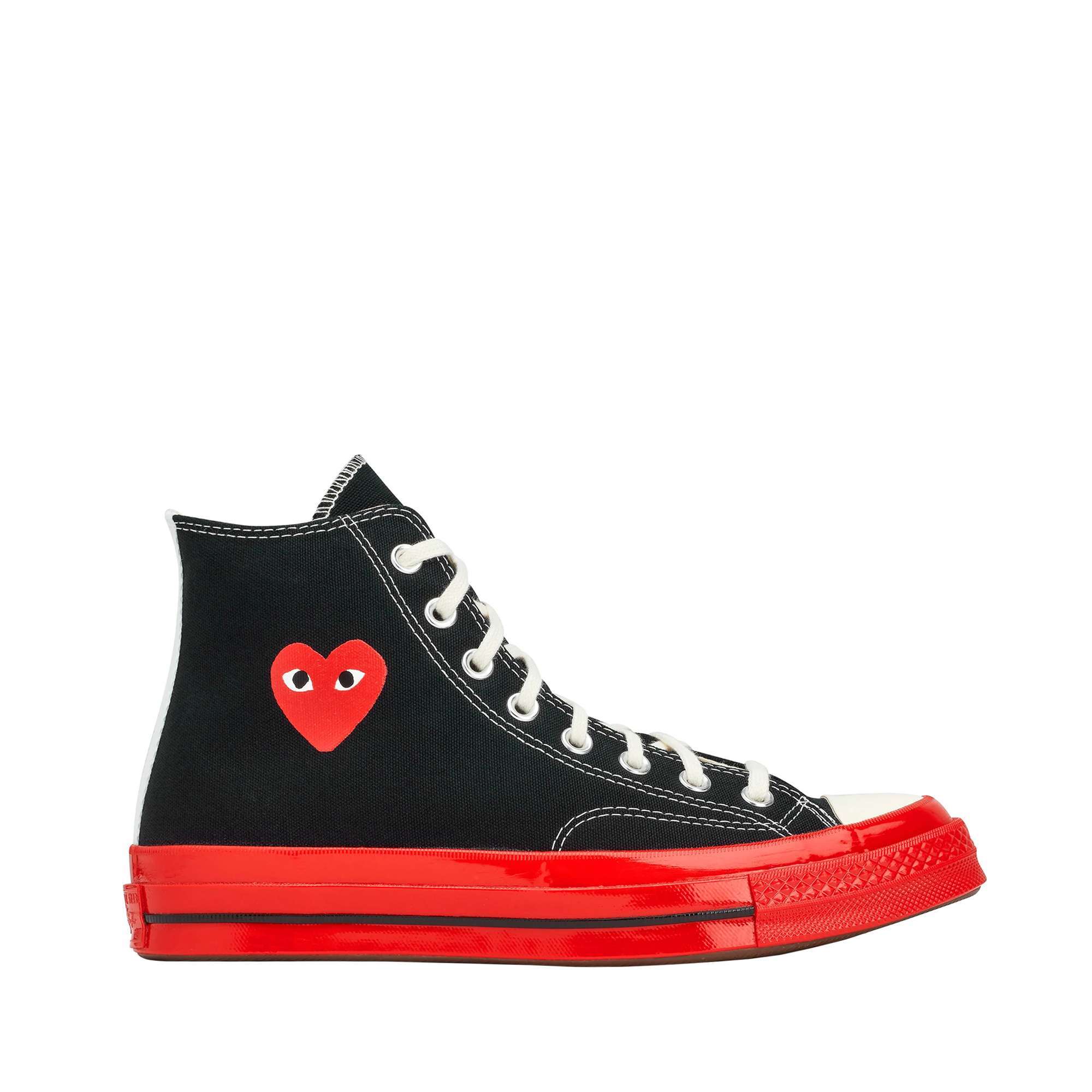 Converse Chuck 70 Red Sole High Black | Comme des Garçons PLAY ...