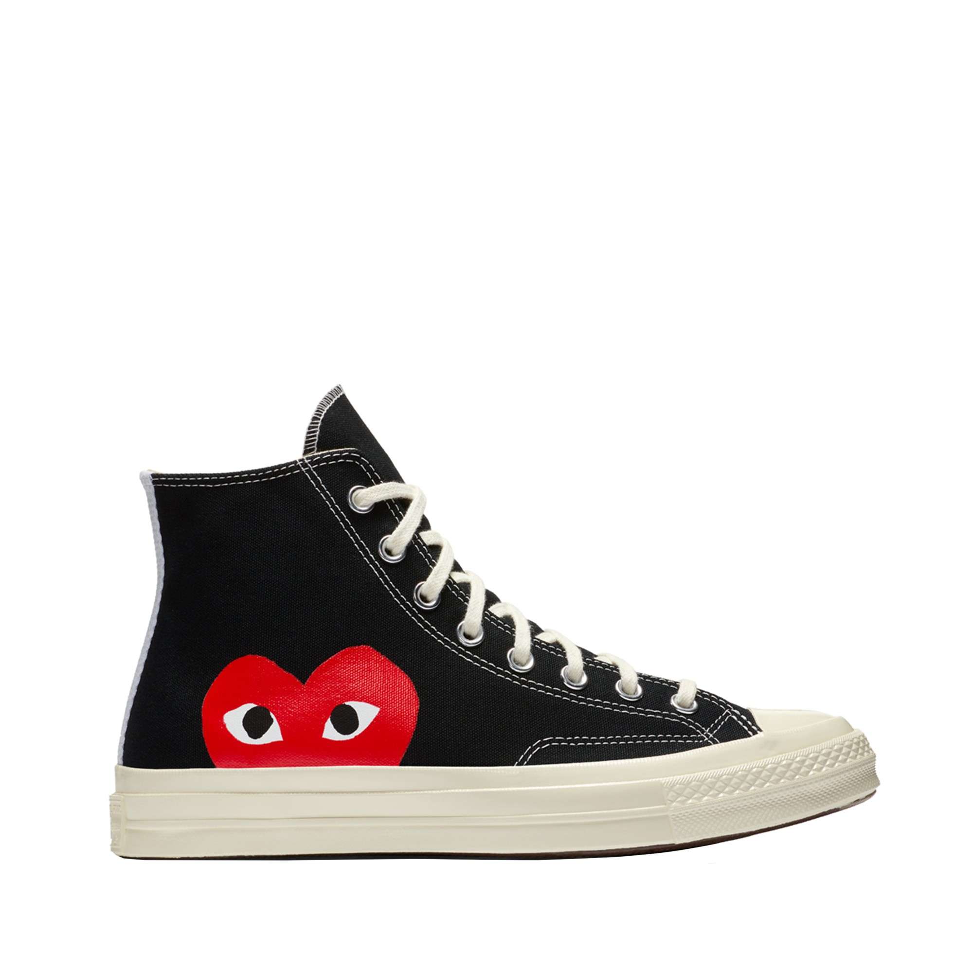 Converse Chuck 70 High Black | Comme des Garçons PLAY | ACTSTOREONLINE
