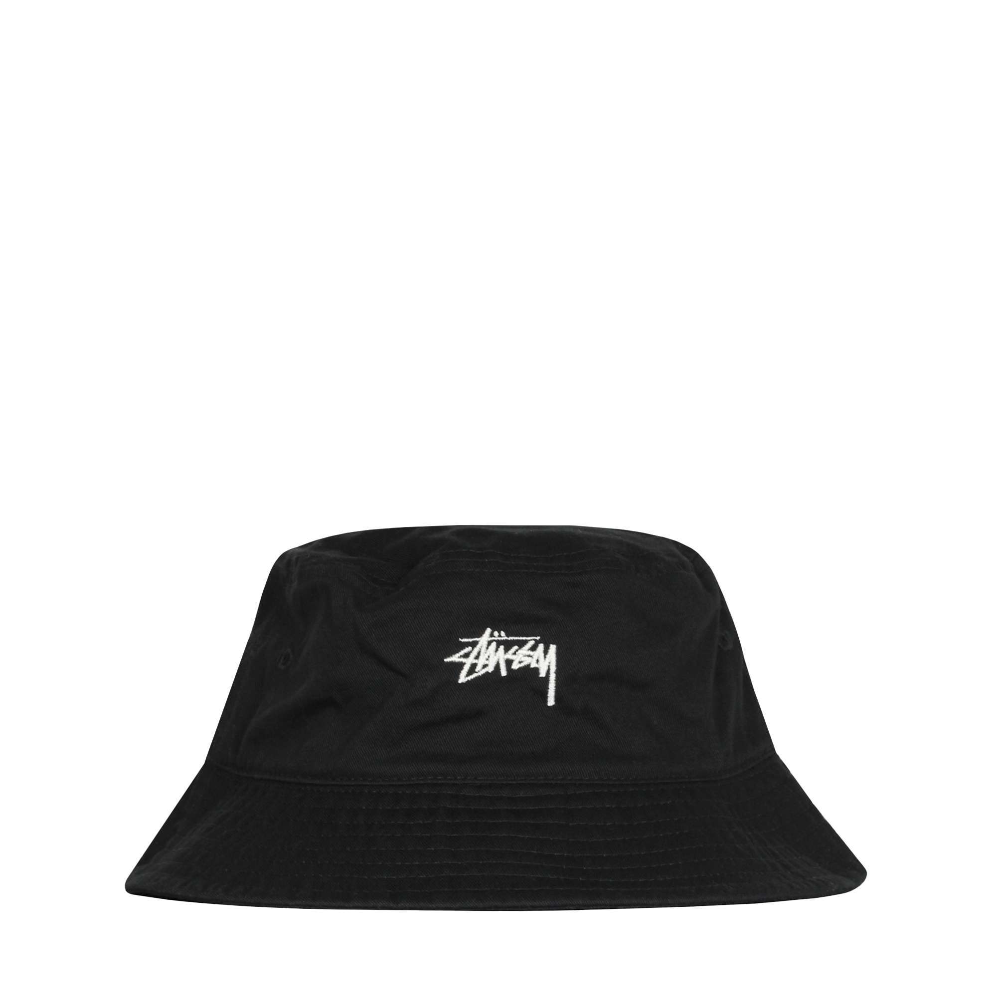 Stock Bucket Hat Black | Stüssy | ACTSTOREONLINE